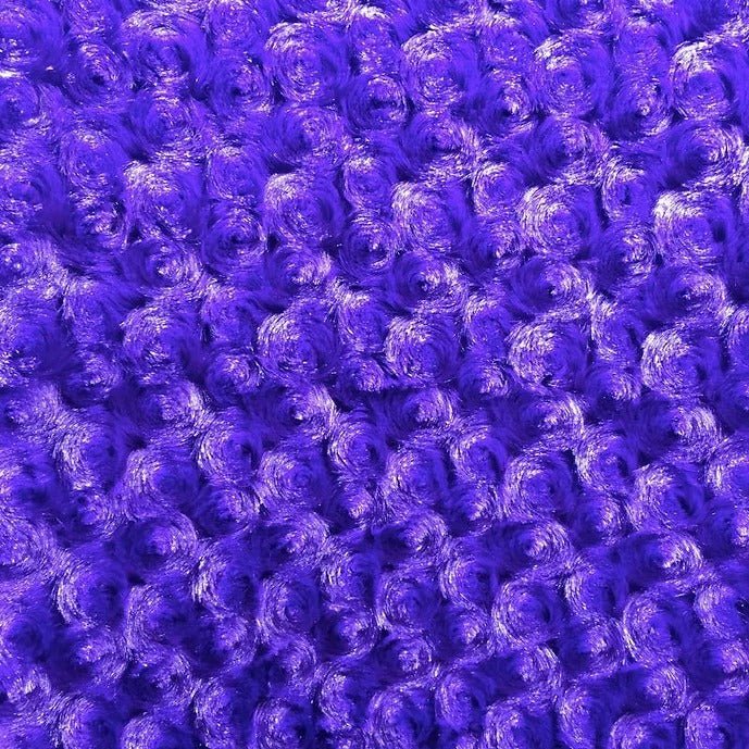 Buy Purple Rosebud Minky Fabric By The Yard