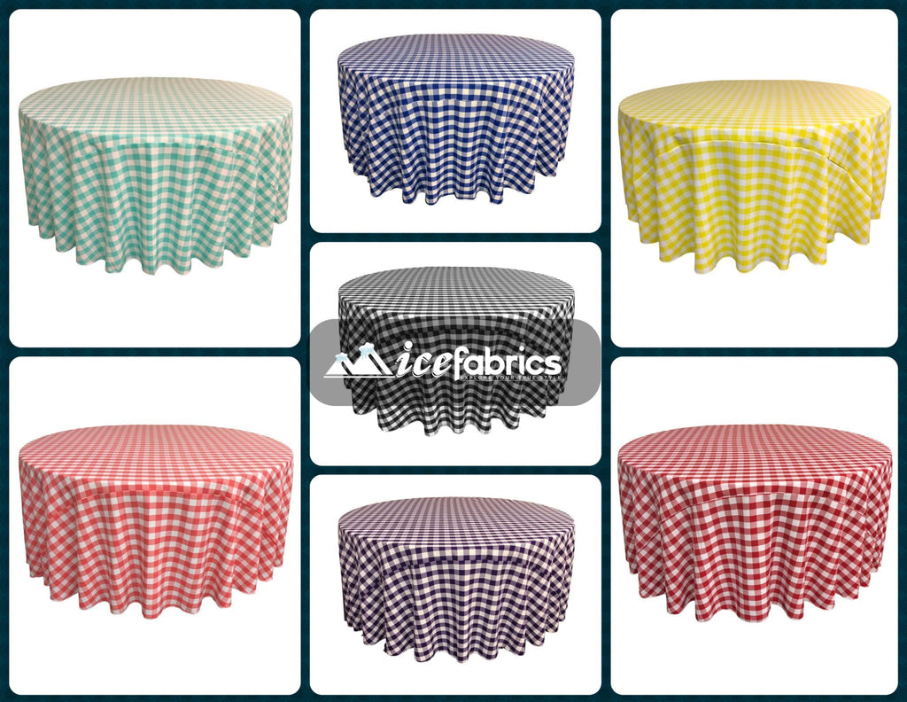 chequered table cloths