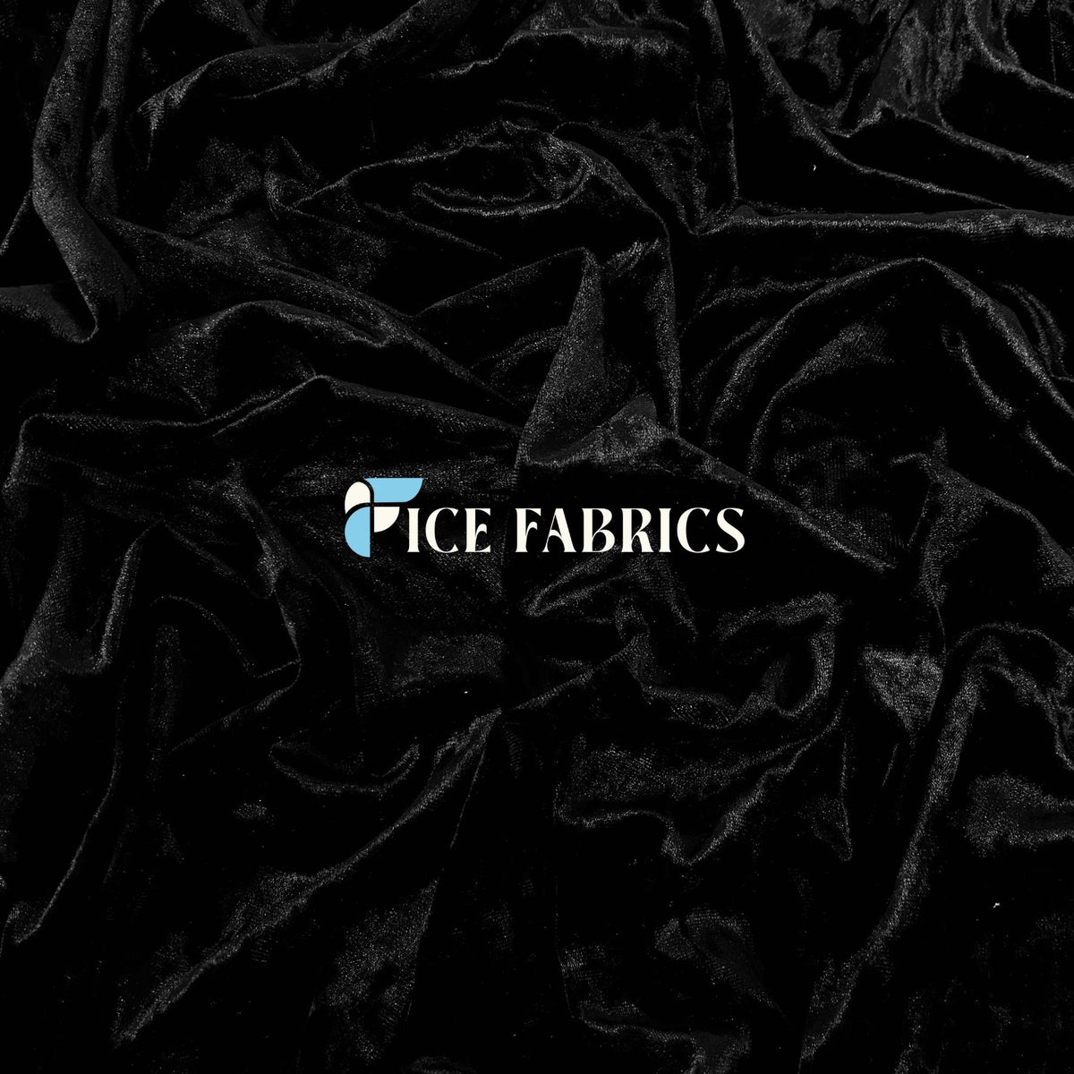 Black Stretch Crushed Velvet Fabric | Buy Velvet Fabric