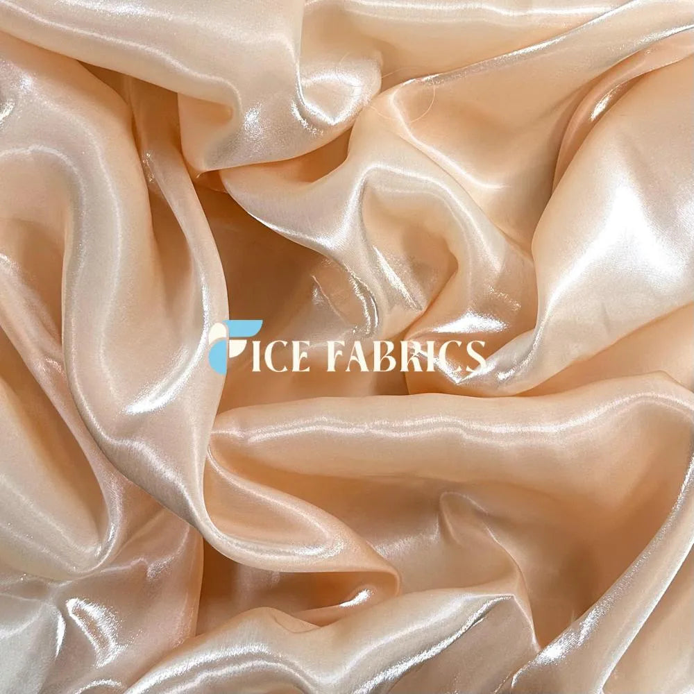 Blush Crystal Reflective Liquid Sheer Chiffon Fabric | Buy Now