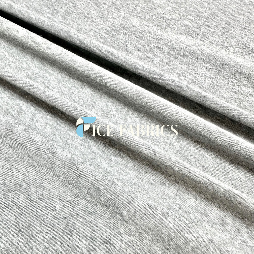 Gray 4 Way Stretch Cotton Spandex Fabric By The Yard