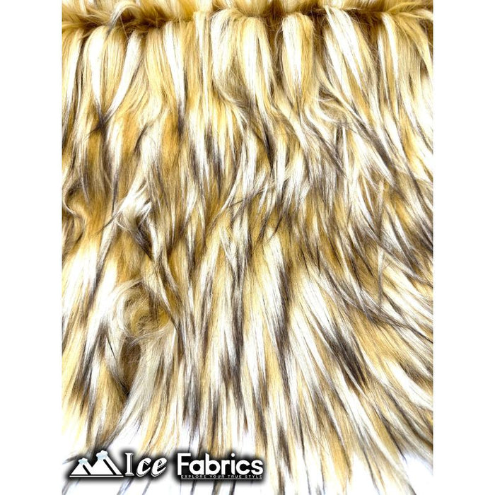 Buy Coyote Long Pile Faux Fur Fabric | Fur Material