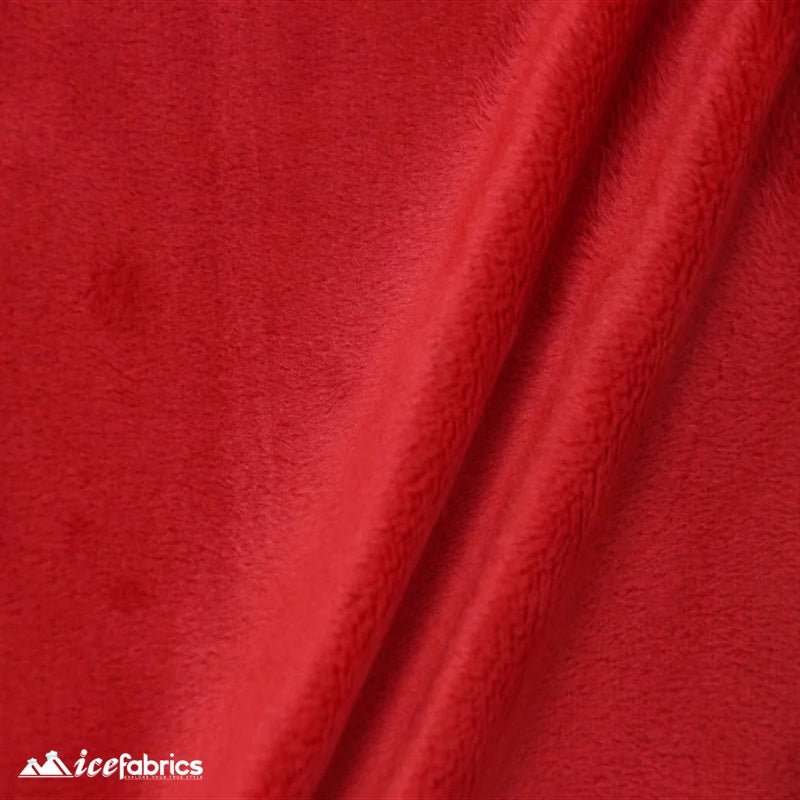 Buy Red Solid Minky Fabric by the Yard - Soft & Luxurious
