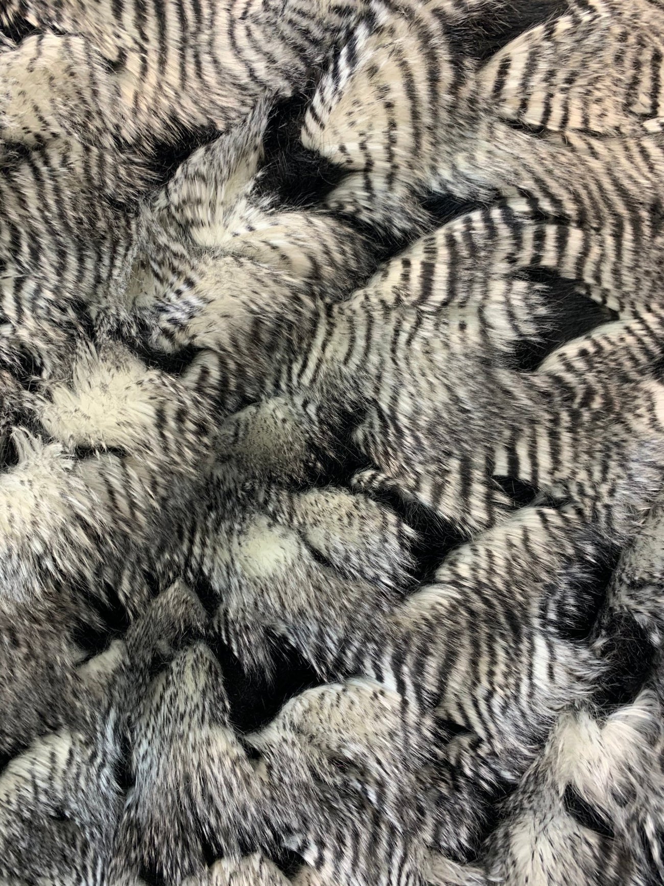 Faux Fur Feathered Bird Long Pile Fabric