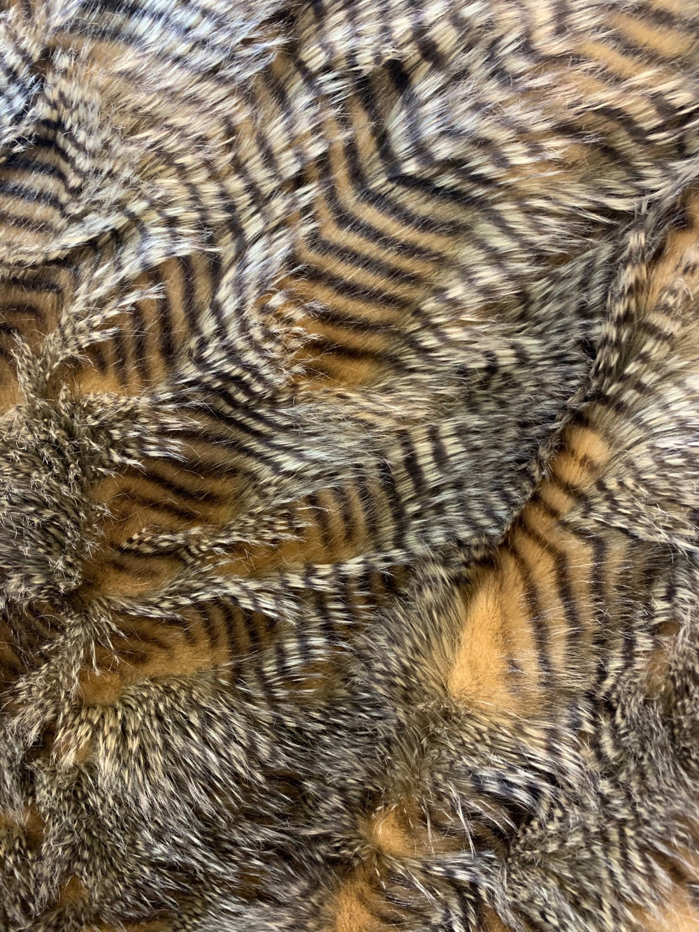 Faux Fur Feathered Bird Long Pile Fabric