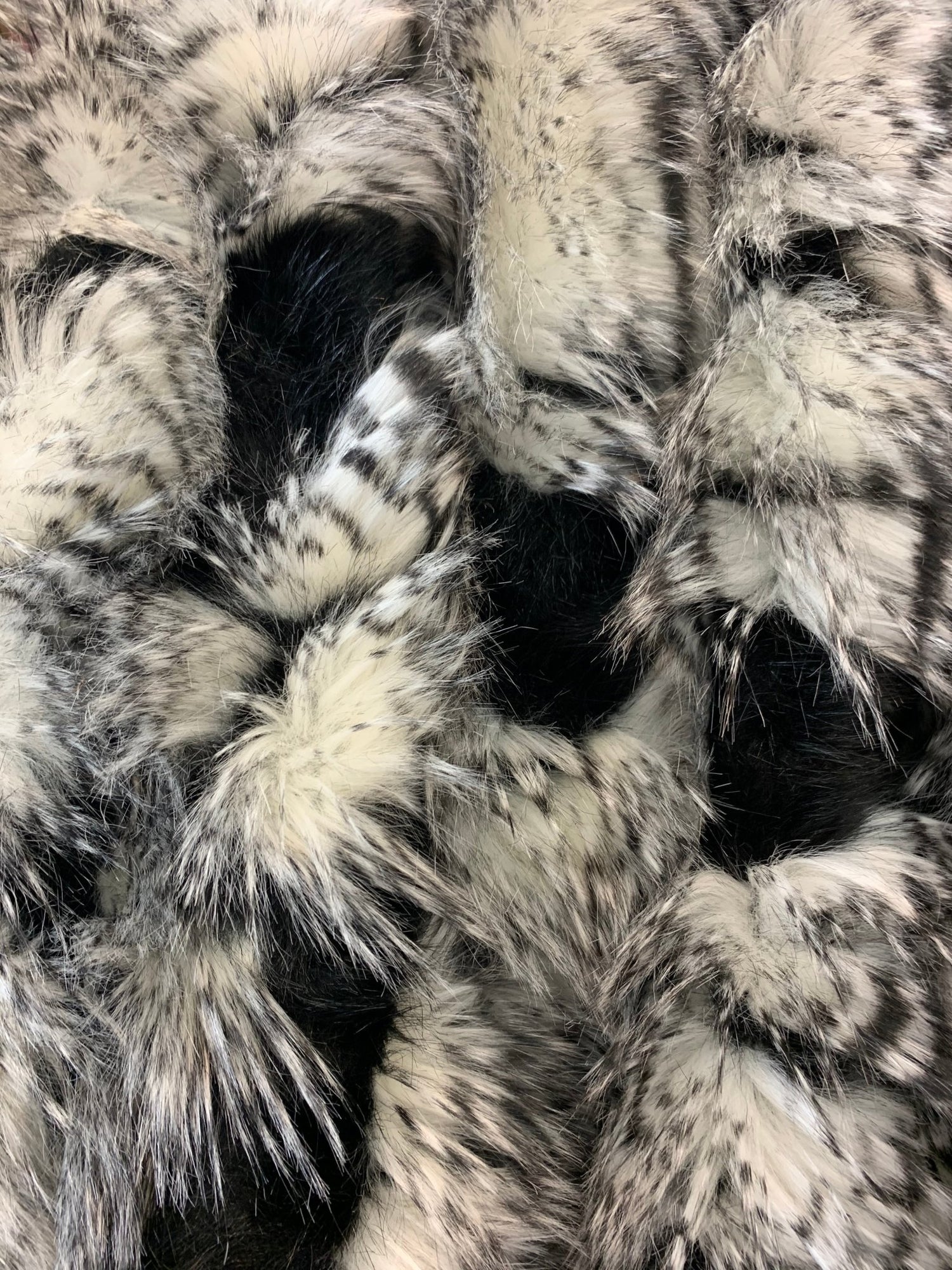 Faux Fur Feathered Bird Long Pile Fabric