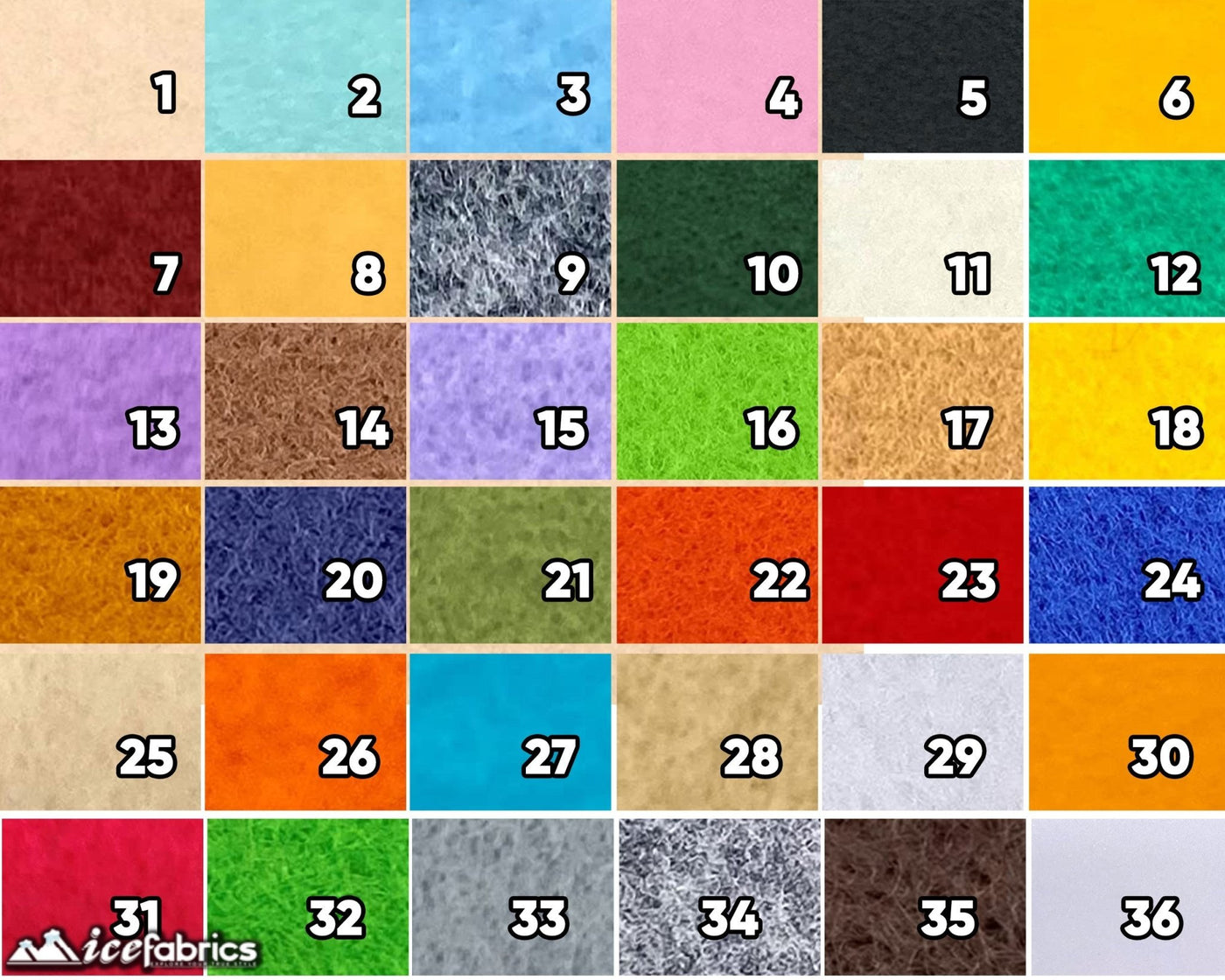 Buy Thick Craft Felt Fabric by the Yard 100% Wool