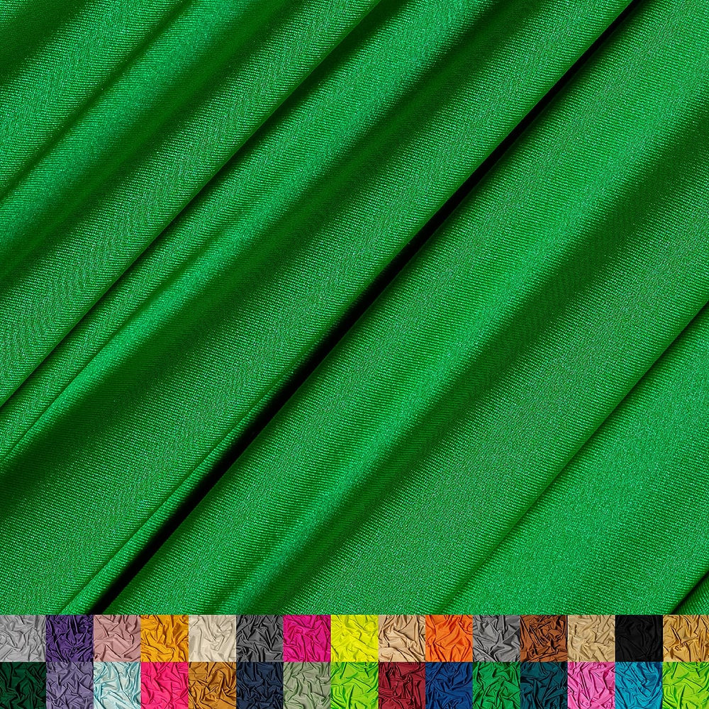 Kelly Green Luxury Jordan Nylon Spandex Fabric By The Yard