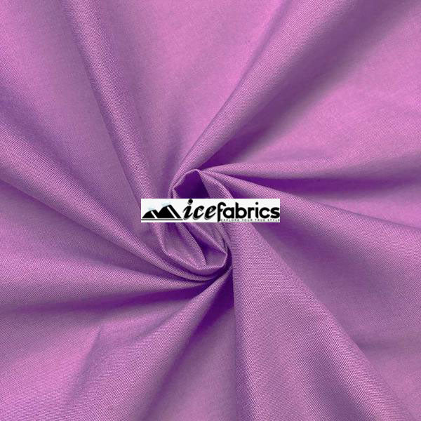 Buy Lilac Poly Cotton Fabric By The Yard (Broadcloth)