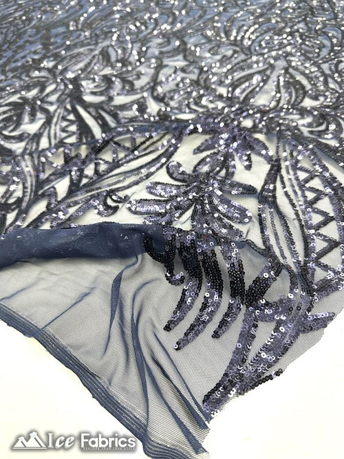 Buy New Embroidered 4 Way Stretch Spandex Sequin Fabric