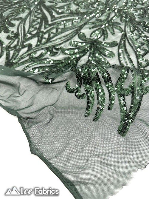 Buy New Embroidered 4 Way Stretch Spandex Sequin Fabric