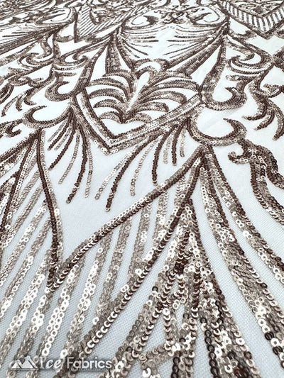 Buy New Embroidered 4 Way Stretch Spandex Sequin Fabric