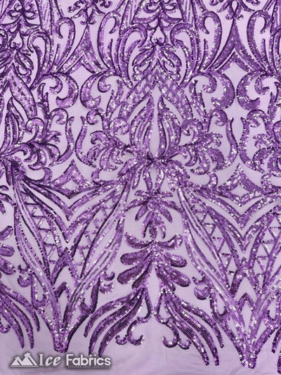 Buy New Embroidered 4 Way Stretch Spandex Sequin Fabric