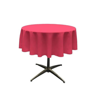 dark red tablecloth round