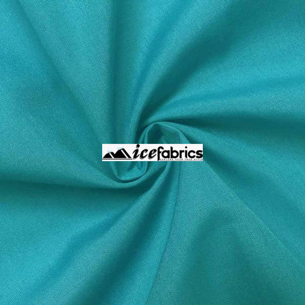 Buy Turquoise Poly Cotton Fabric By The Yard (Broadcloth)