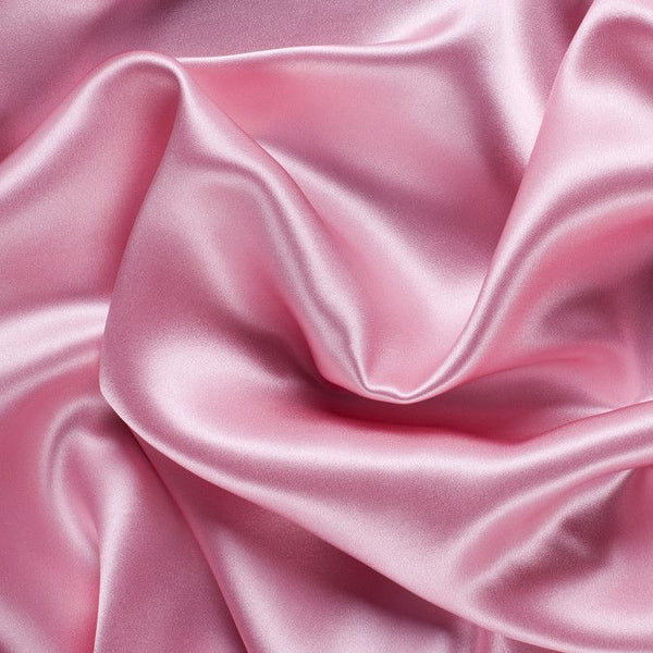 Wholesale Satin Fabric Silky Stretch Pink Charmeuse Satin
